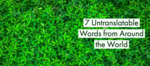 7 Untranslatable Words from Around the World - Same Day Translations